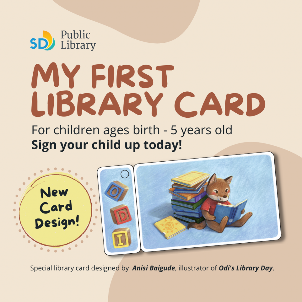 San Carlos Friends of the Library » “MY FIRST LIBRARY CARD”